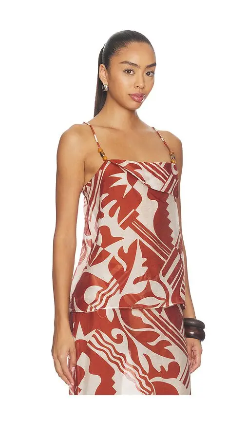 L'academie Caila Printed Top