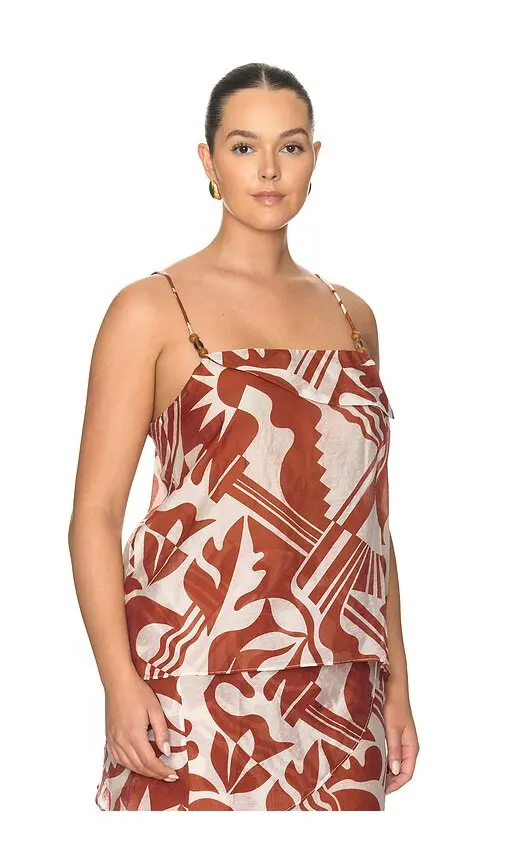 L'academie Caila Printed Top