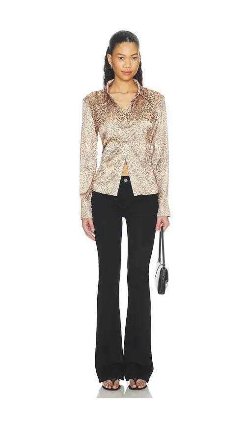 Lioness Angelic Printed Satin Shirt - Multi