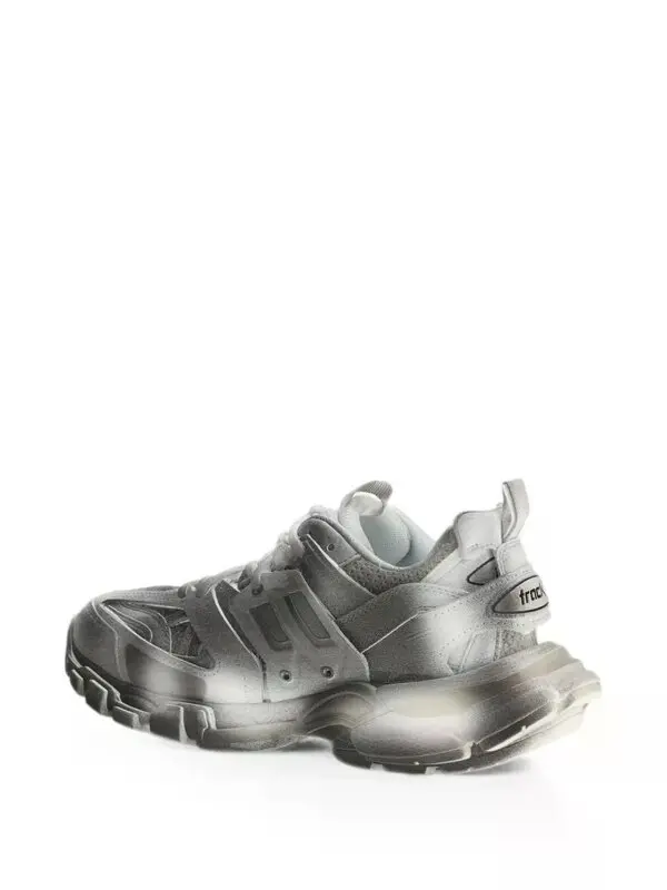 Balenciaga Track Stencil Logo Sneakers - Black