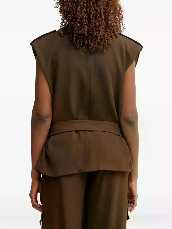 HAVEONE Belted Waistcoat