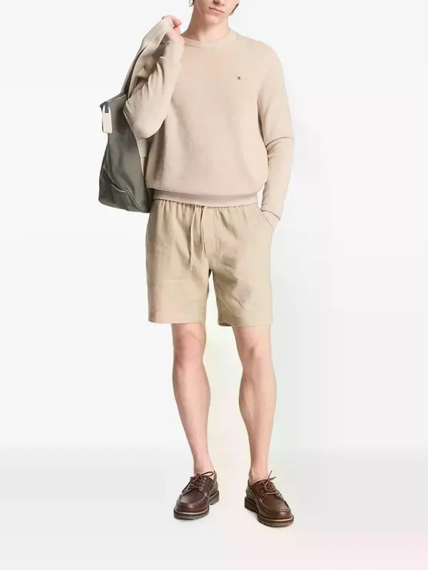 Tommy Hilfiger Crew Neck Waffle Knit Sweater