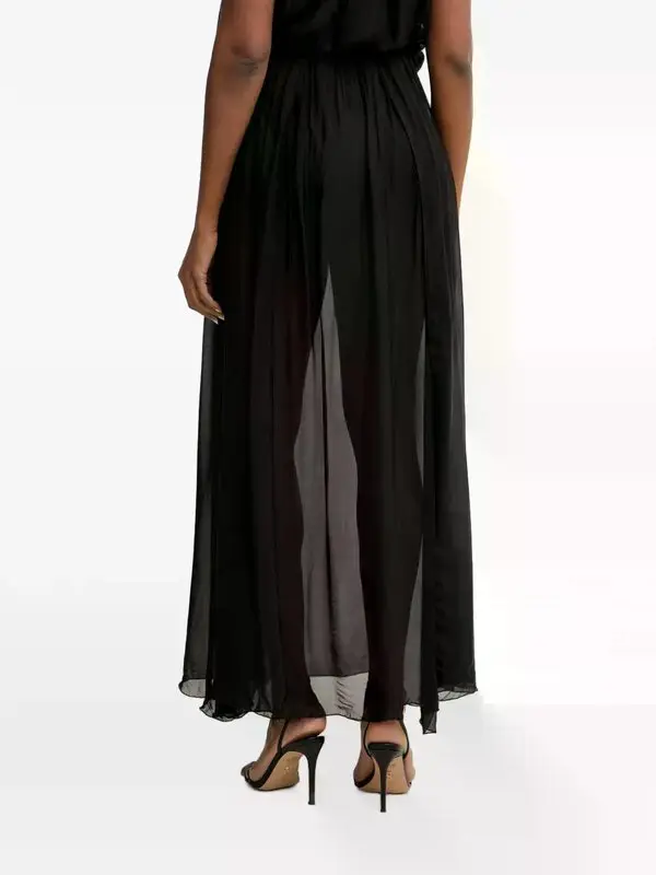 HAVEONE Sheer Maxi Skirt