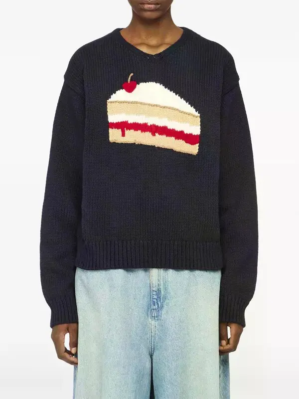 JW Anderson Cake" V-neck Sweater