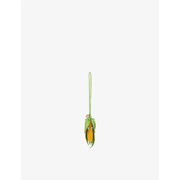 CHRISTIAN LOUBOUTIN Vegetable Corn Leather Bag Charm - Multi