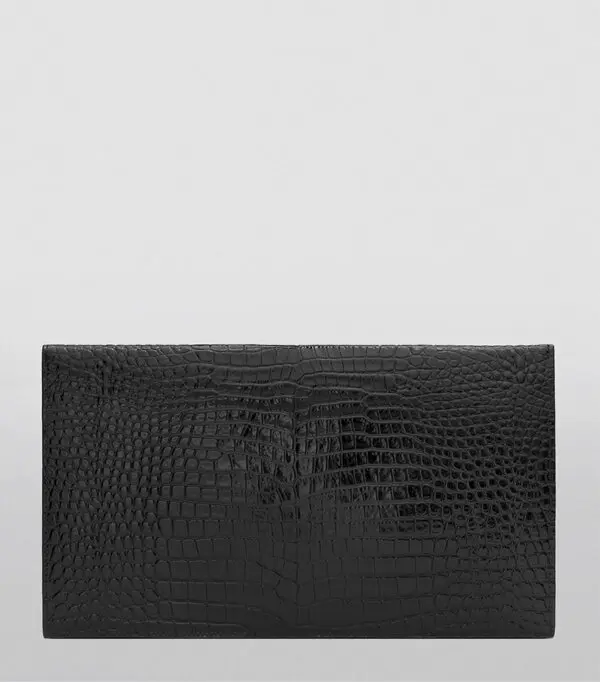 Saint Laurent Leather Uptown Clutch Bag