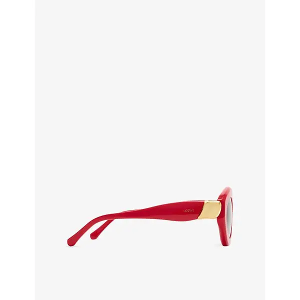 Loewe Acetate Cat Eye Sunglasses - Ruby