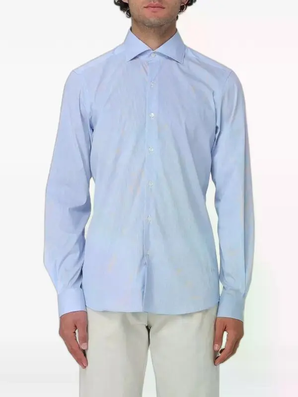 FAY Striped Long-sleeve Shirt