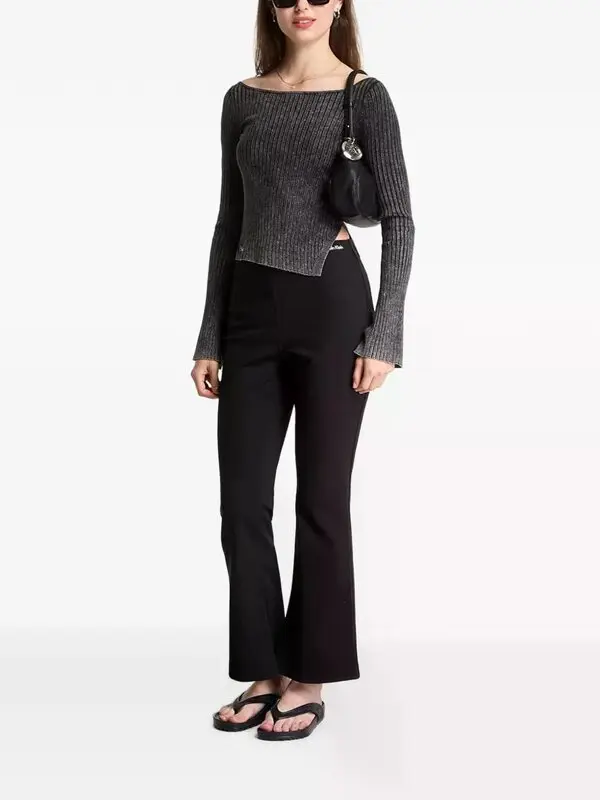 Calvin Klein Print Flared Tailored Trousers