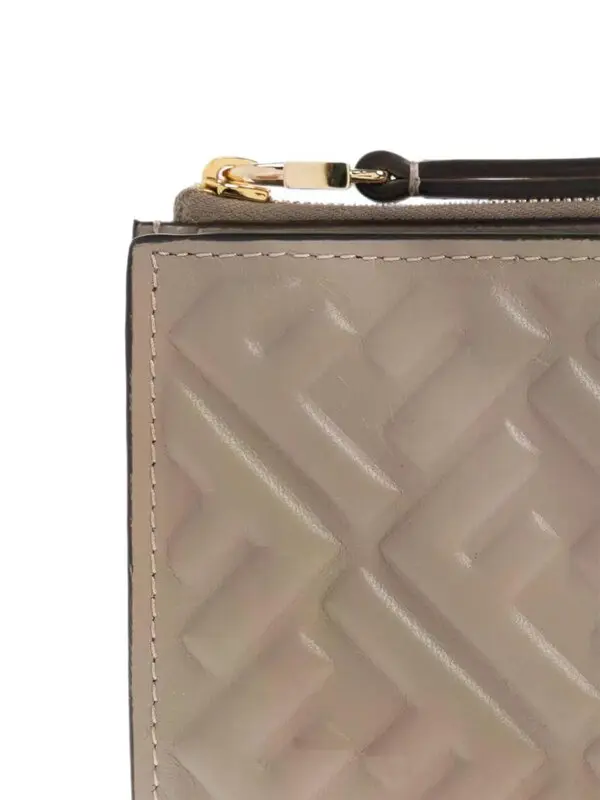 Fendi Baguette Ff-embossed Leather Wallet
