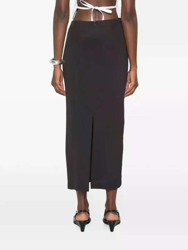 Sú Rear-slit Midi Skirt
