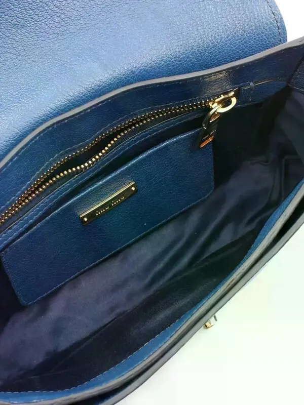 Miu Miu 2000s Madras Bicolore Shoulder Bag - Blue