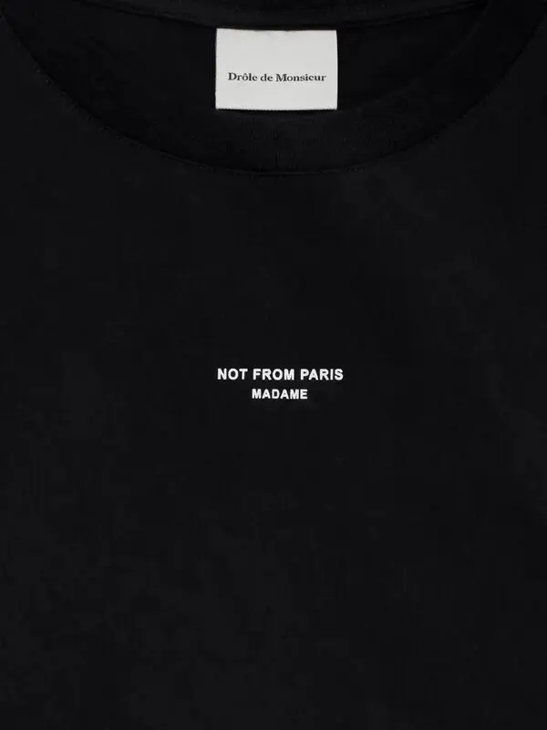 Drole De Monsieur Slogan Print Tank Top
