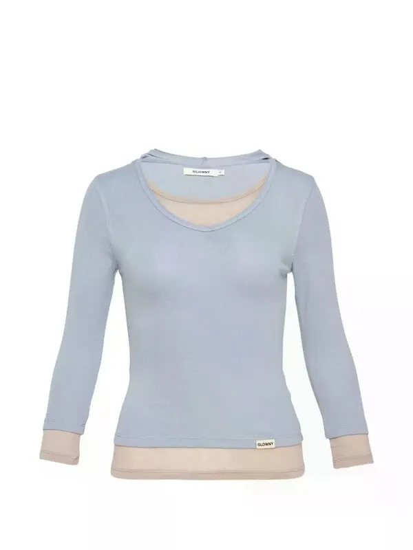 GLOWNY Layered Design Hoodie
