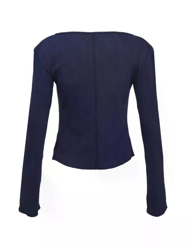GLOWNY Long Sleeve Buttoned Top