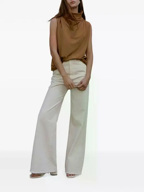MARCELLA Finch High Neck Sleeveless Top - Brown