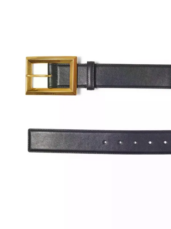 JIMMY CHOO Arlie Leather Belt With Gold-tone Buckle
