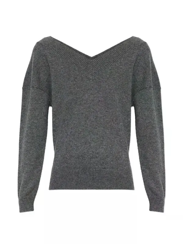TOM FORD Off-shoulder V-neck Cashmere Sweater