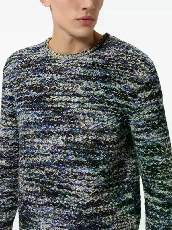 Missoni Zigzag Knit Crew-neck Sweater