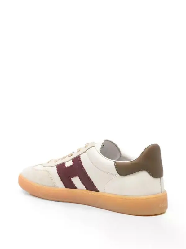 Hogan Paneled Lace-up Sneakers - Neutrals