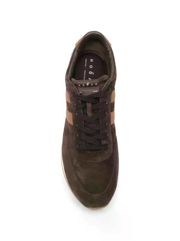 Hogan H699 Logo-patch Sneakers - Brown