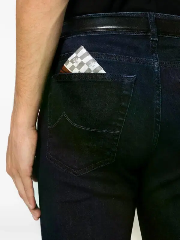 Jacob Cohen Slim-fit Jeans With Logo Patch
