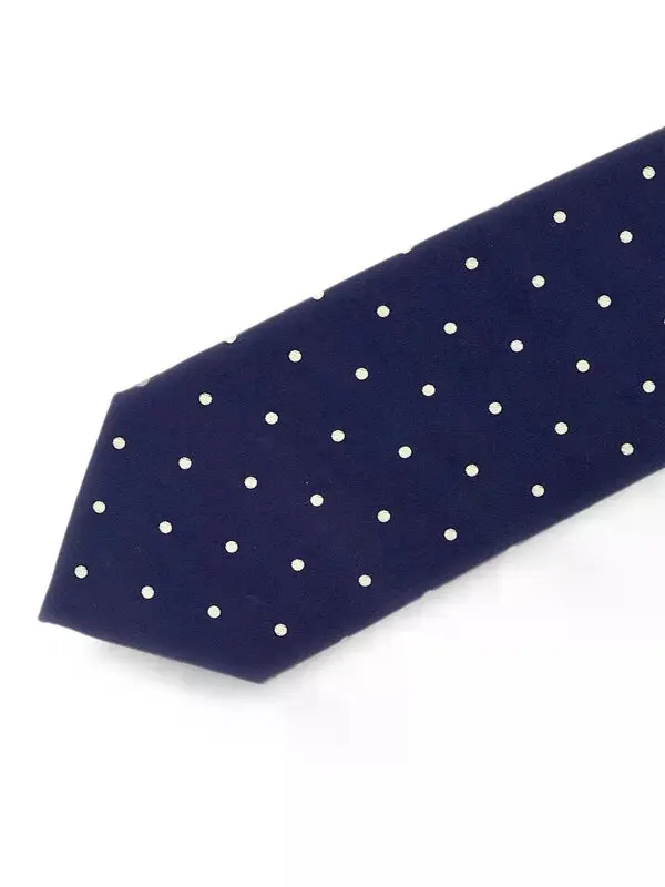TOM FORD Polka-dot Silk Neck Tie - Blue
