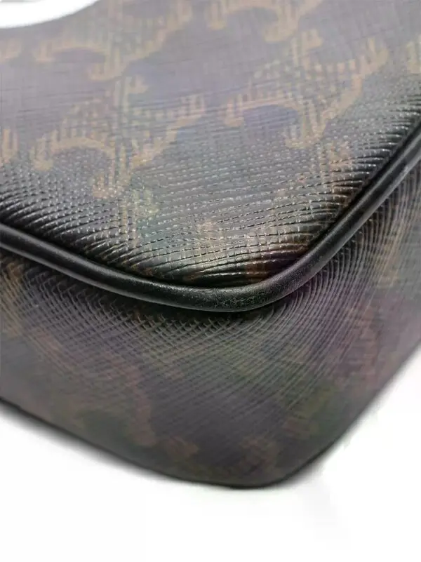 Celine Medium Triomphe Logo Messenger Bag - Black