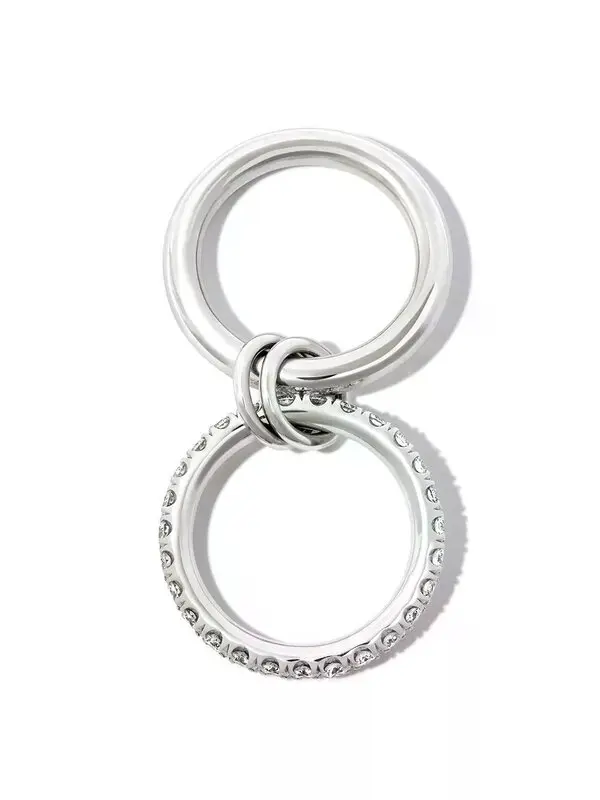 SPINELLI KILCOLLIN 18kt White Gold Virgo Diamond Link Ring