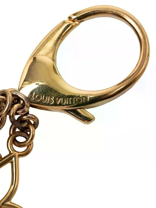 LOUIS VUITTON Plated Bloomy Bag Key Chain