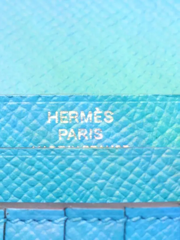 Hermès 2017 Epson Bearn Compact Small Wallets - Blue