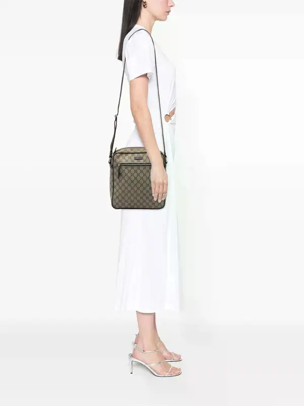 Gucci Gg Supreme Crossbody Bag - Neutrals