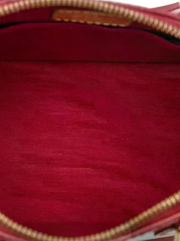LOUIS VUITTON Monogram Vernis Alma Bb Satchel - Red