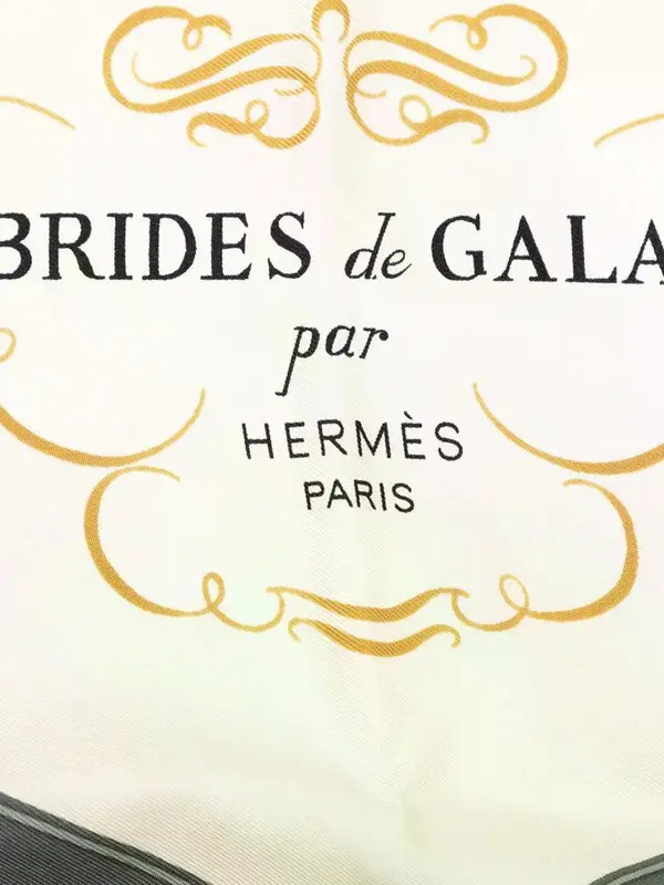 Hermès 1990-2000 Brides De Gala Silk Scarf 90 Scarves - Pink