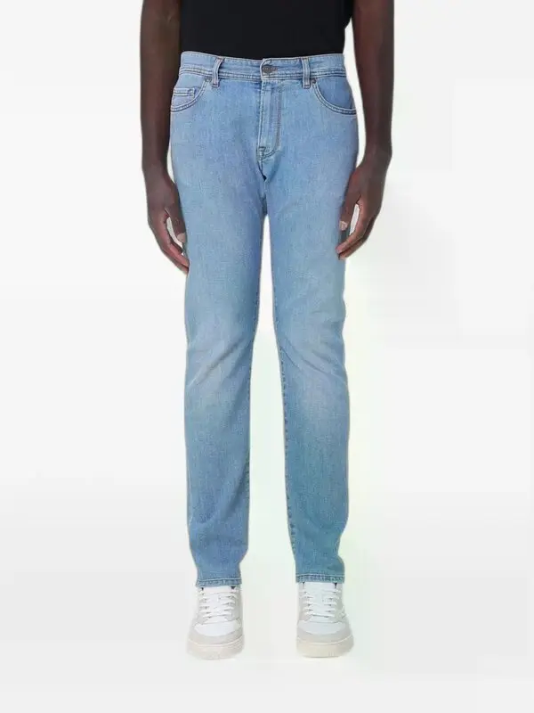 BROOKSFIELD Slim-fit Five-pocket Jeans - Blue