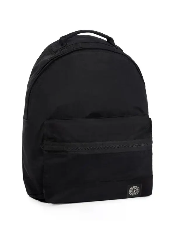 Stone Island Compass Logo-patch Backpack - Black
