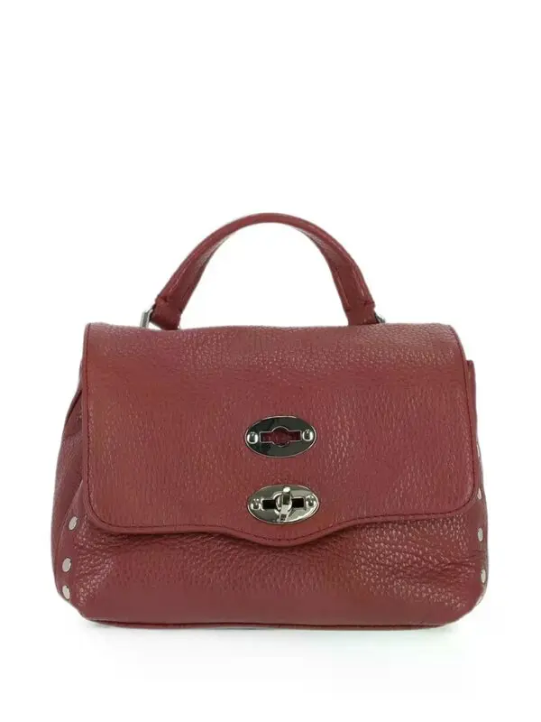 ZANELLATO Baby Postina® Cross Body Bag With Stud Embellishments - Red