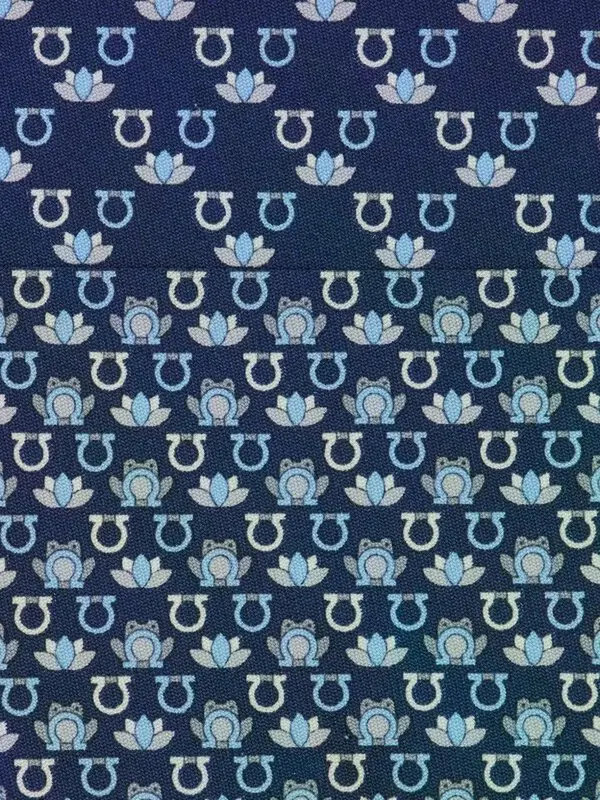 FERRAGAMO Silk Neck Tie - Blue