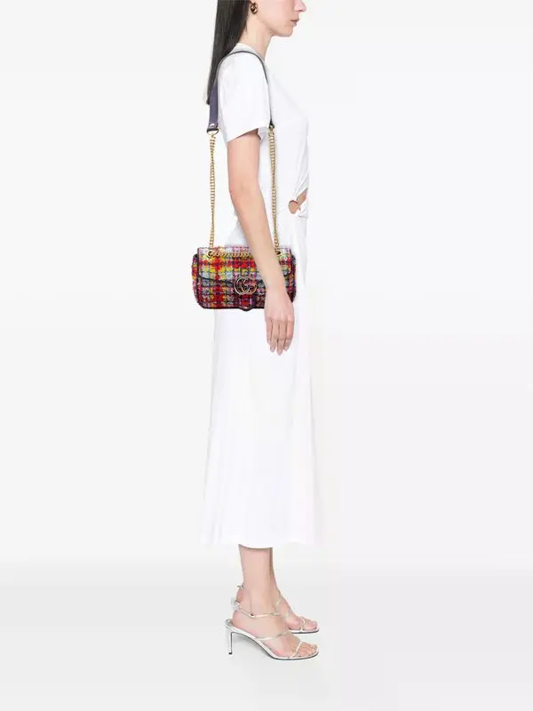 Gucci Gg Marmont Tweed Shoulder Bag