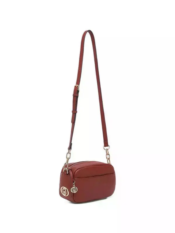 Liu Jo Grained Effect Cross Body Bag With Logo Plaque - Red