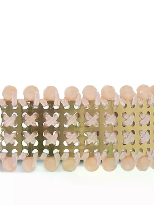 L'EIGHT STUDIO Micro-stud Panel Rigid Bracelet - Gold