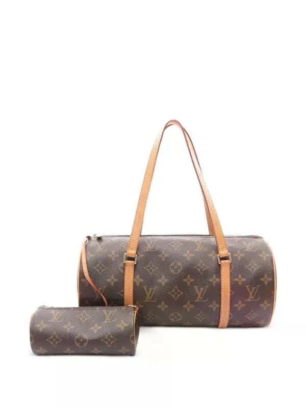 LOUIS VUITTON 2003 30 Papillon Monogram Boston Bag - Brown