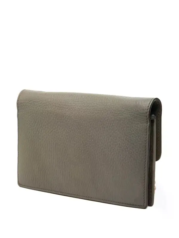 Gucci Calfskin Interlocking G Wallet On Chain Crossbody Bag - Brown