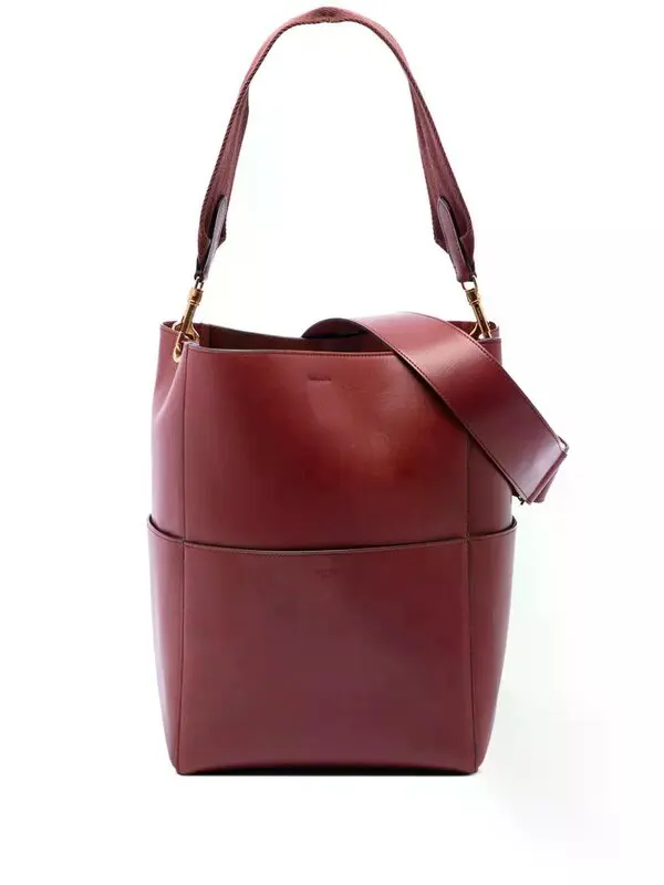Celine Leather Sangle Bucket Bag Satchel