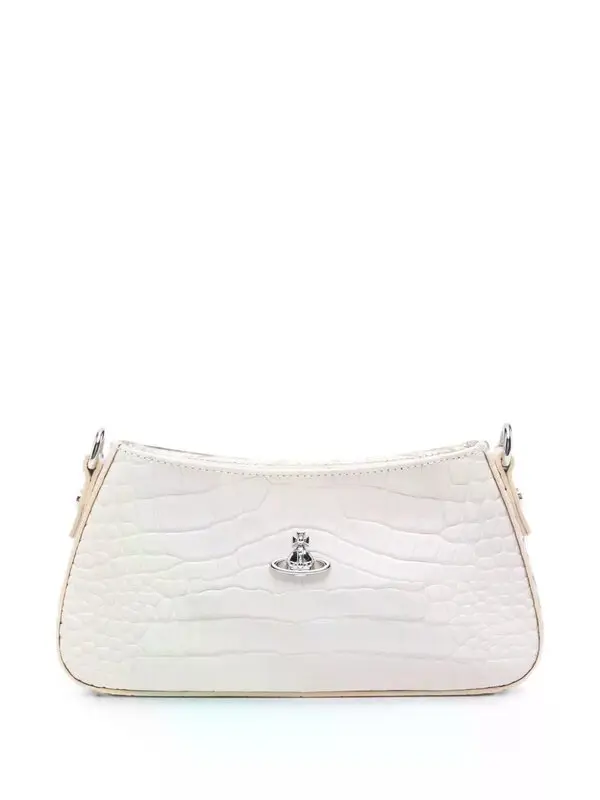 VIVIENNE WESTWOOD Orb Croc-effect Shoulder Bag