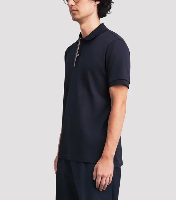 Paul Smith Cotton Artist Stripe Polo Shirt