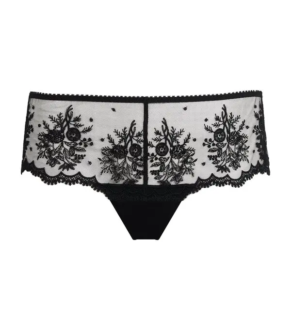 Simone Perele Lace Intrigue Briefs - Black