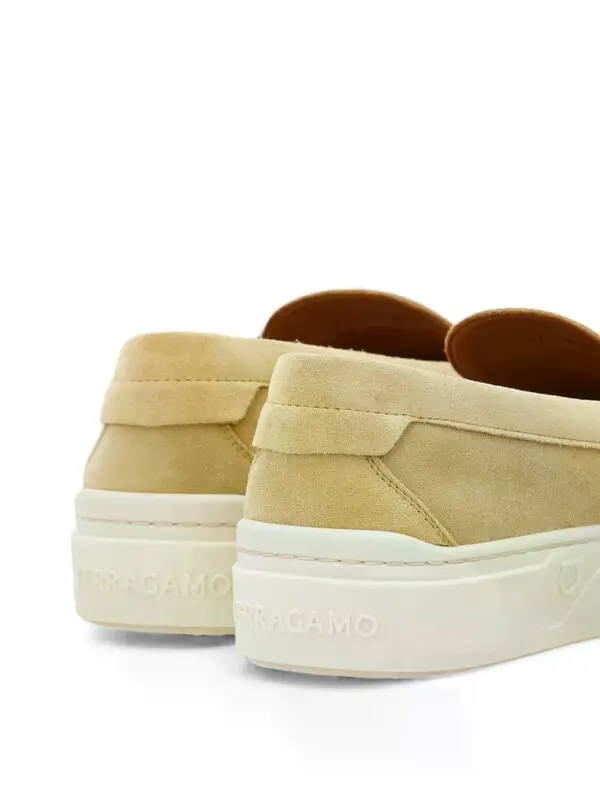 FERRAGAMO Hybrid Suede Sneakers - Neutrals