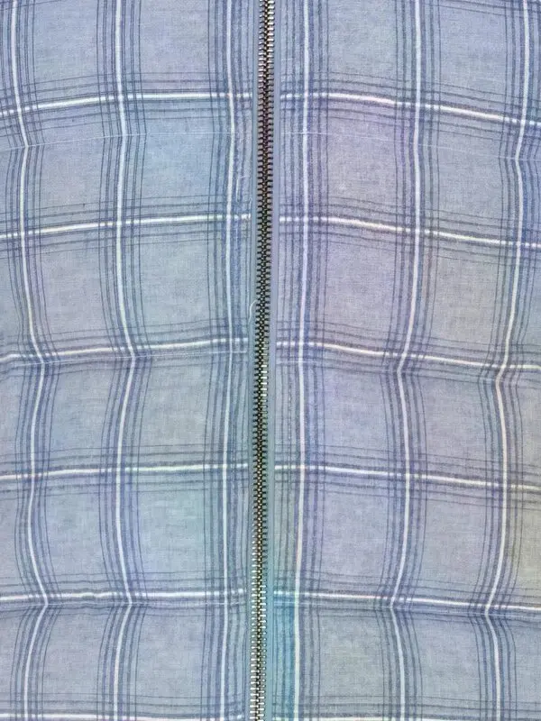 Isaia Check-pattern Hooded Gilet