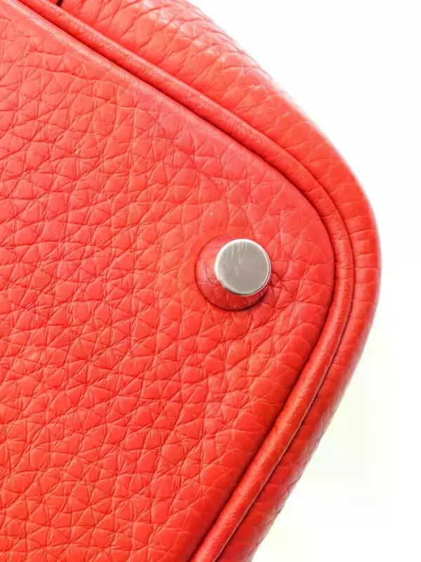 Hermès 2017 Pm Picotin Lock Leather Tote Bag - Red